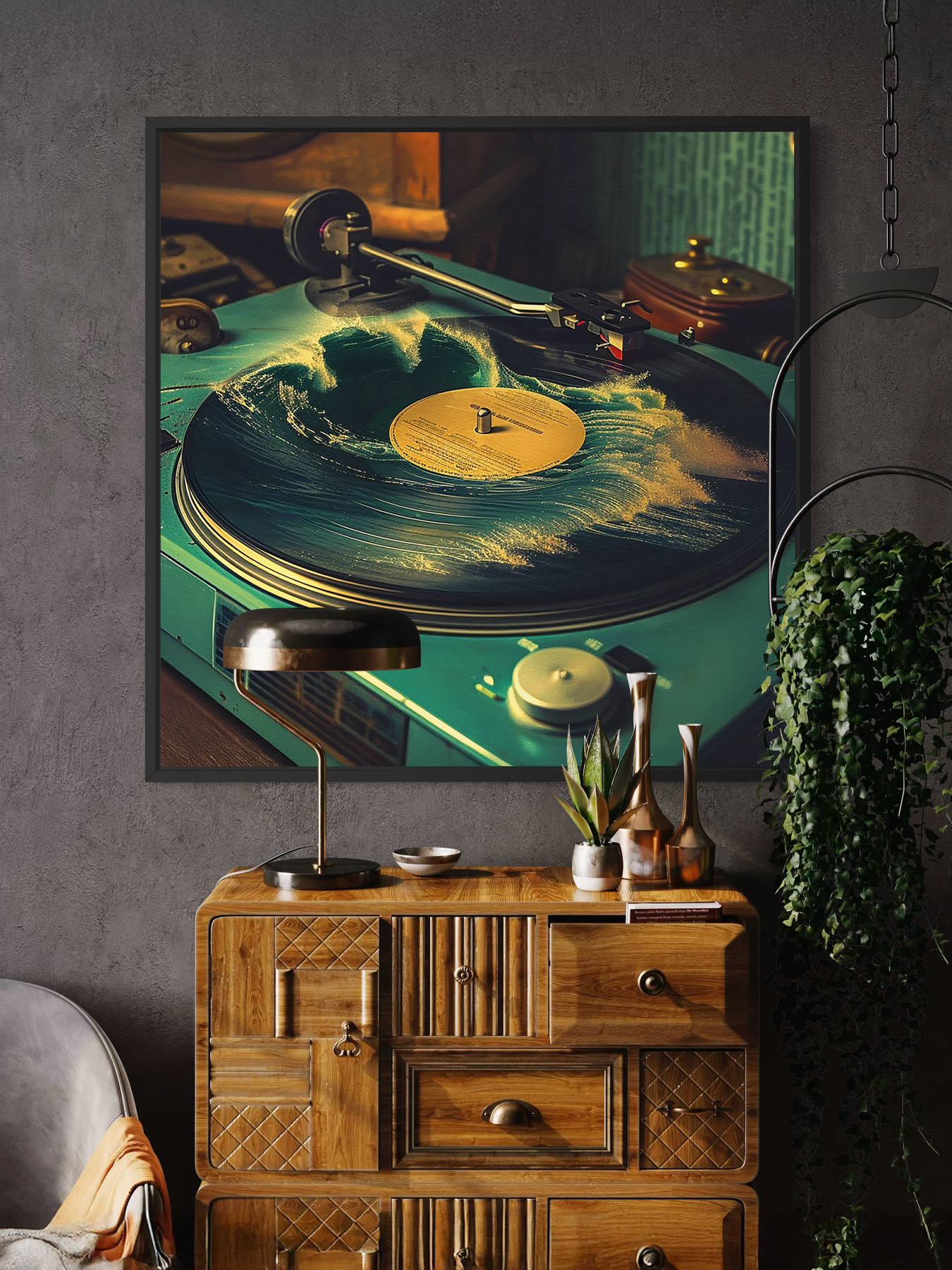turntable wall art